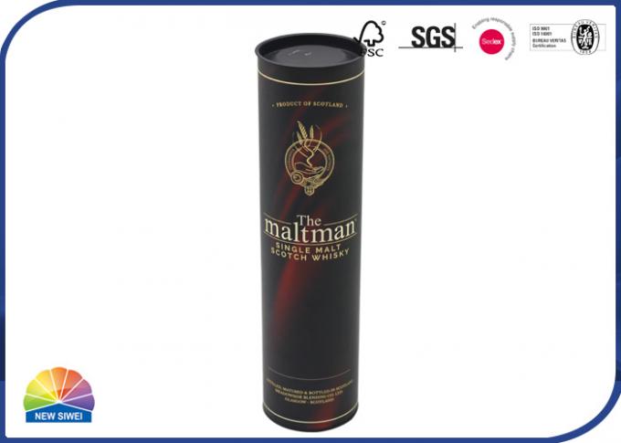 Whisky Wine Paper Cylinder Packaging Boxes Cardboard Roll Packaging