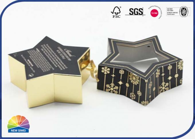4C Print Pentagram Paper Cardboard Box For Chocolate Packaging