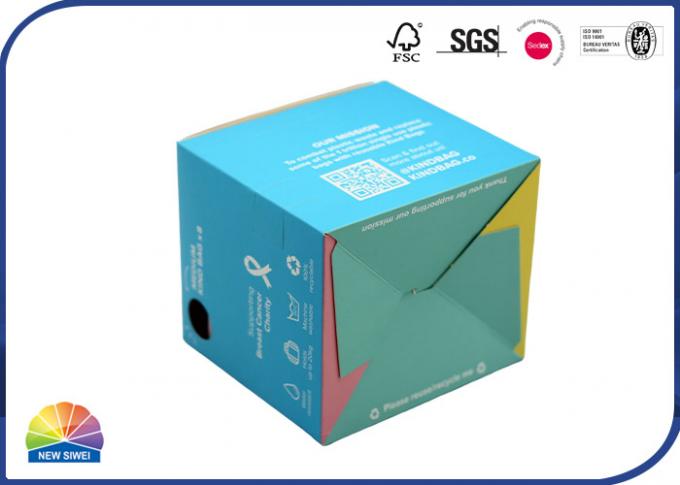 Matte Lamination Recycle Folding Carton Box With Safety Catch Tearable