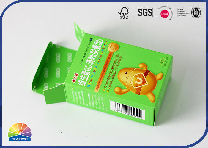 Medicine Packaging Folding Carton Box CMYK Printing Outside