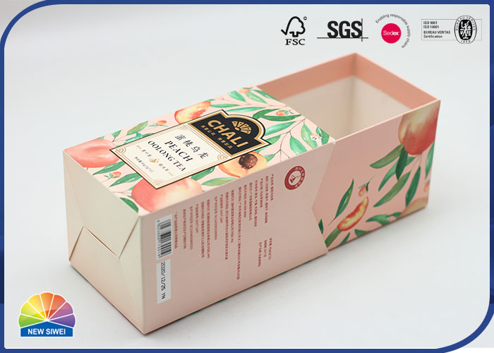 250gsm Solid Bleached Sulphate Folding Carton Box Gold Stamping For Tea ...