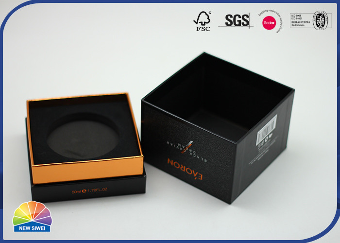 Luxury Rigid Shoulder Box Packaging Full Color Offset Printing Custom Glitter Finishing